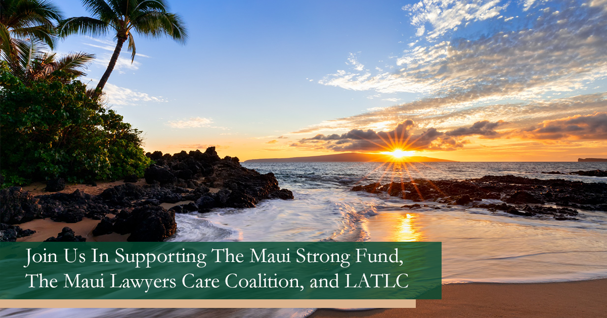 Advocate Capital Inc. Supports the Maui Strong Fund | Advocate Capital ...