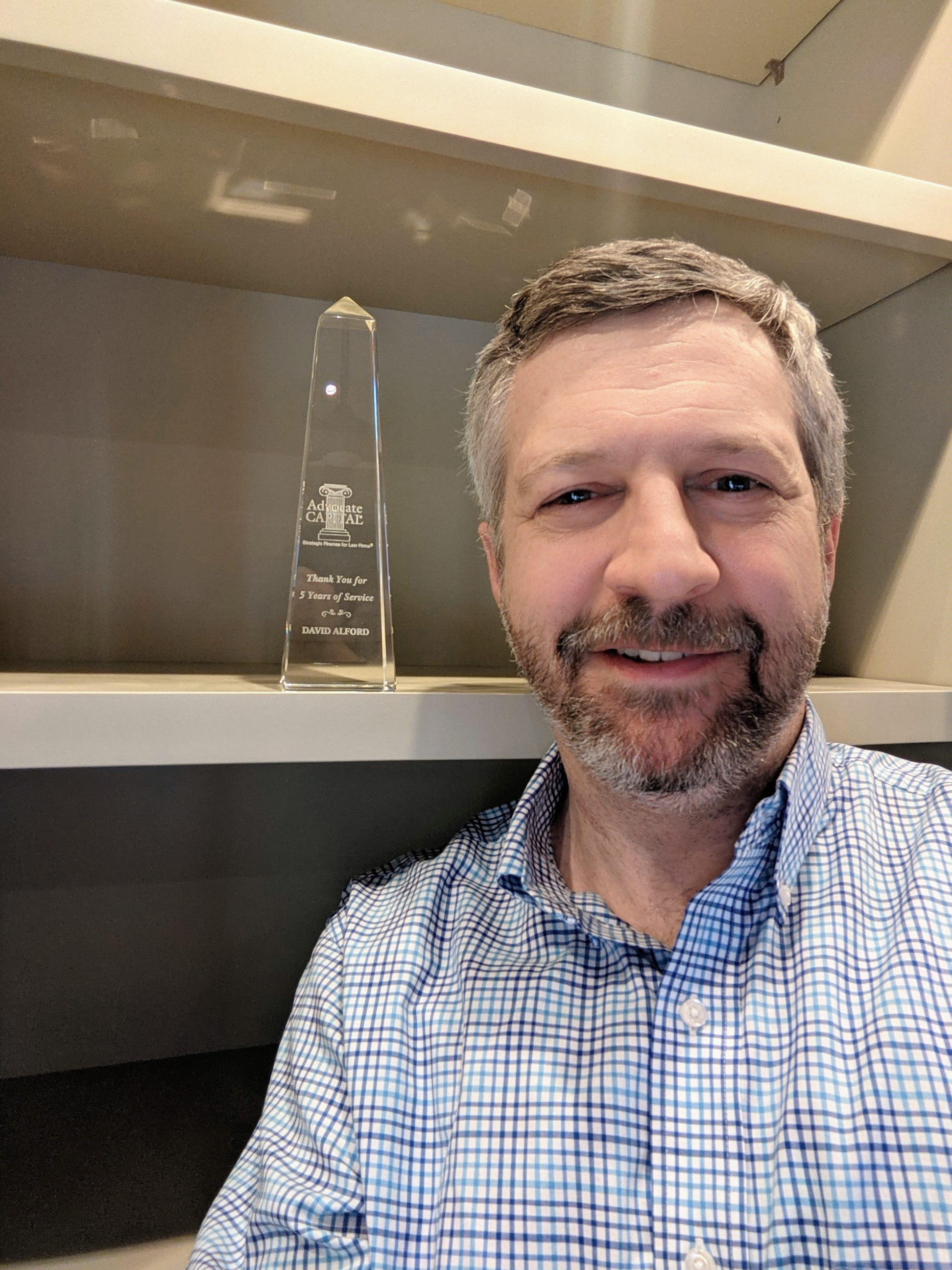 David Alford – 5-year anniversary | Advocate Capital, Inc.