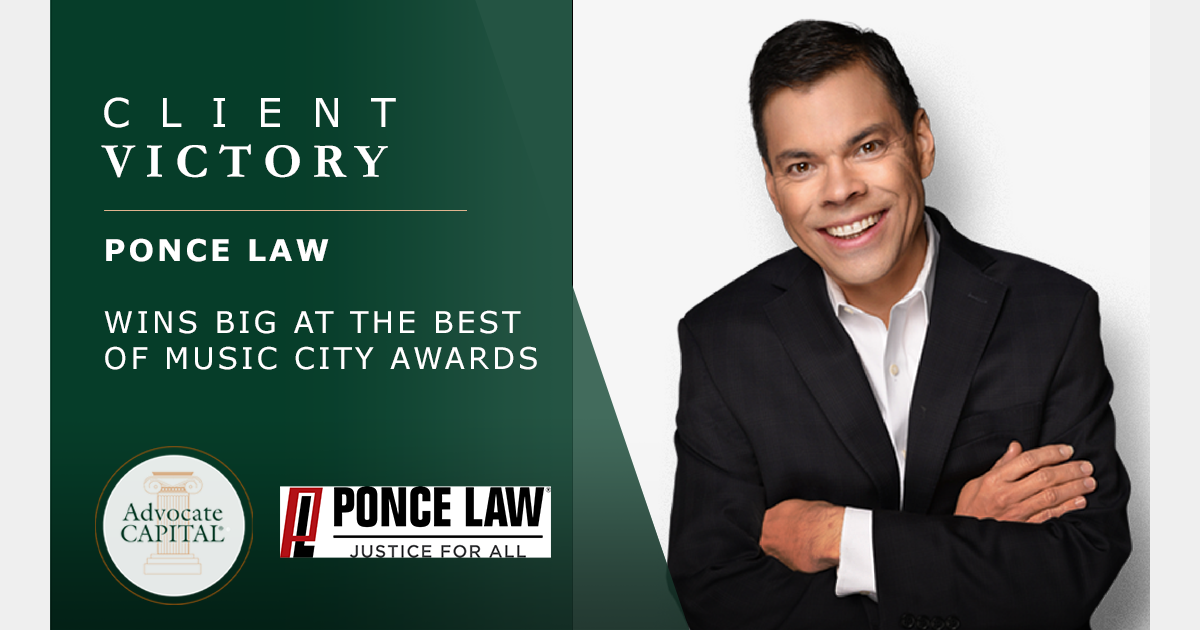 Ponce Law Wins Big at the Best of Music City Awards | Advocate Capital ...