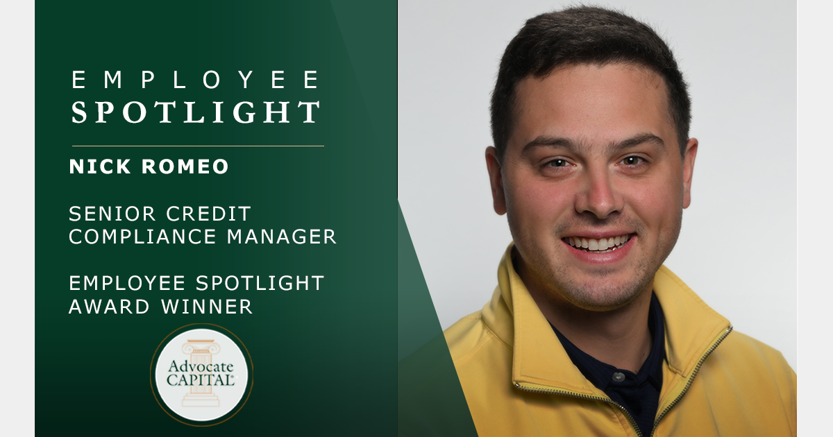 Employee Spotlight: Nick Romeo | Advocate Capital, Inc.