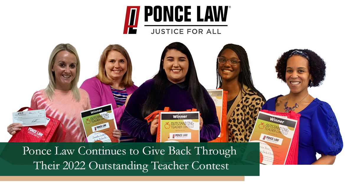 Ponce Law Continues to Give Back Through Their 2022 Outstanding Teacher ...