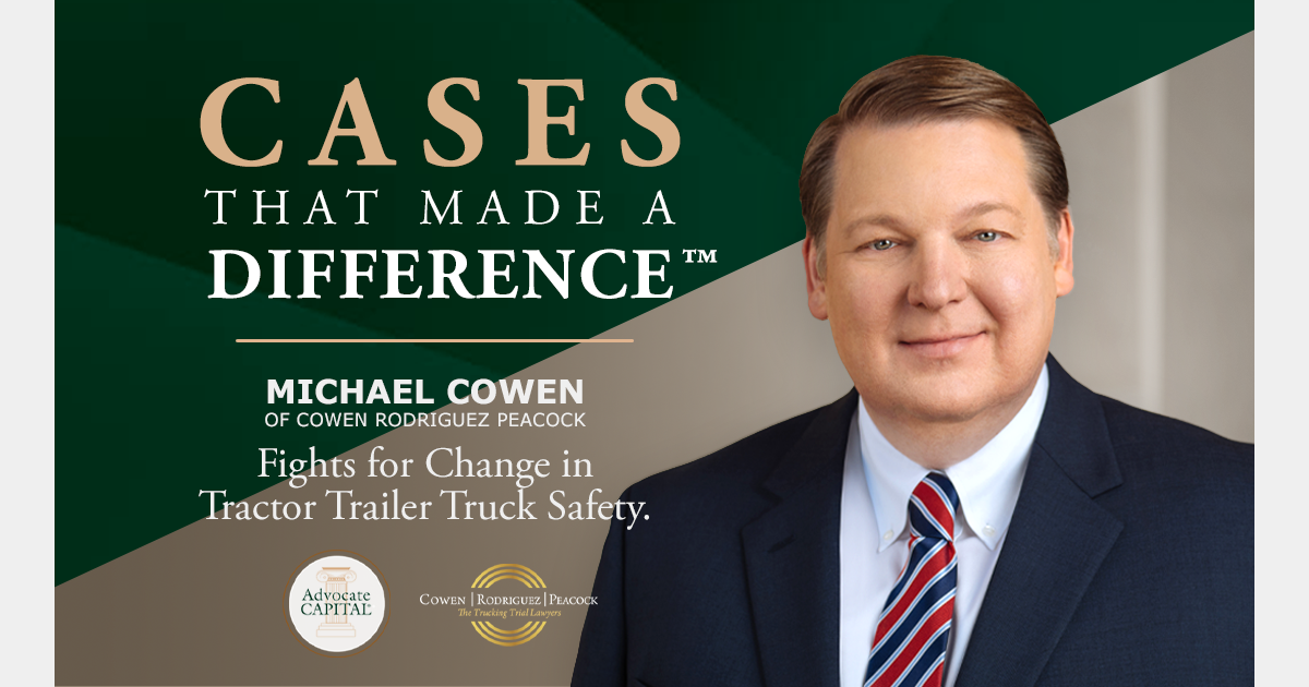 Michael Cowen of Cowen Rodriguez Peacock Fights for Change in Tractor ...