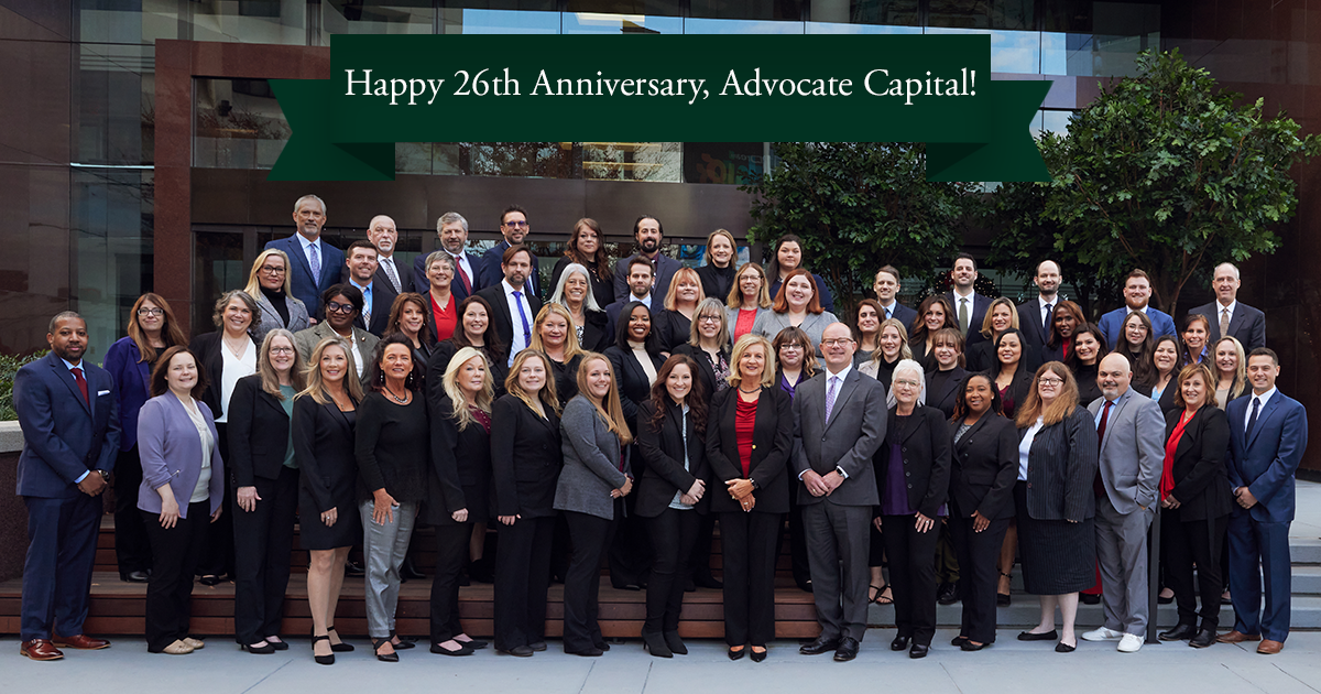 Celebrating Advocate Capital's 26th Anniversary | Advocate Capital, Inc.