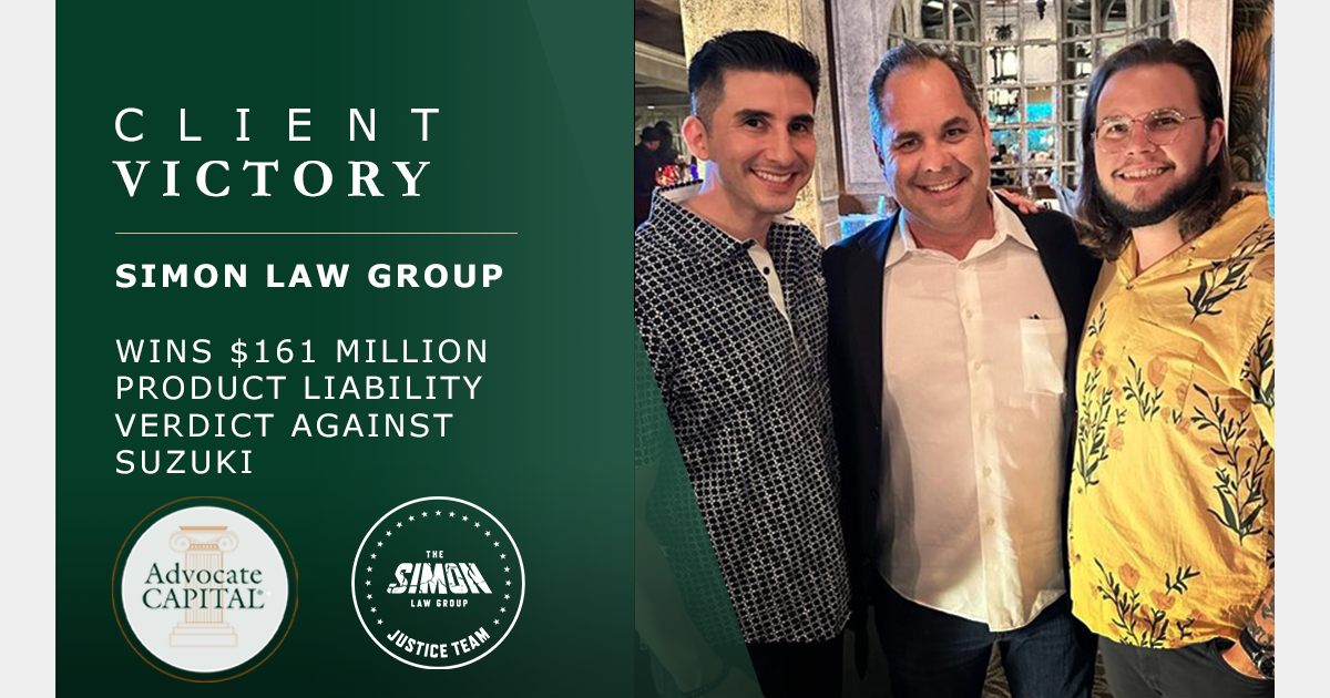 Simon Law Group Wins $161 Million Product Liability Verdict Against ...